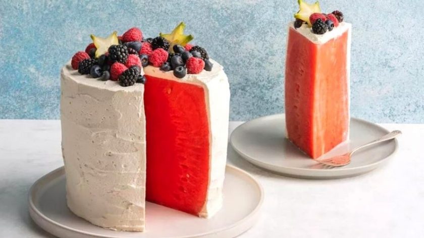 Tarta de sandía - Cocinando Sanoo